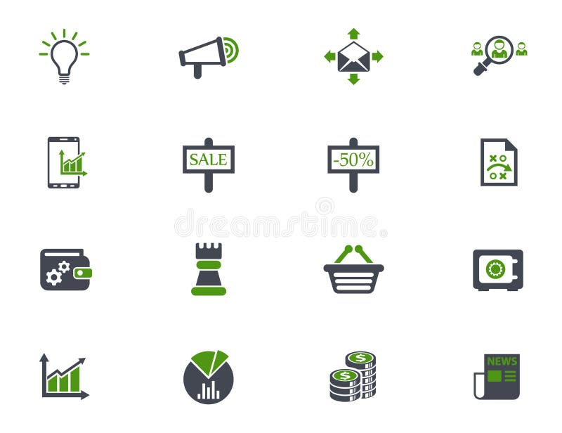 Marketing icon set stock vector. Illustration of news - 231702058
