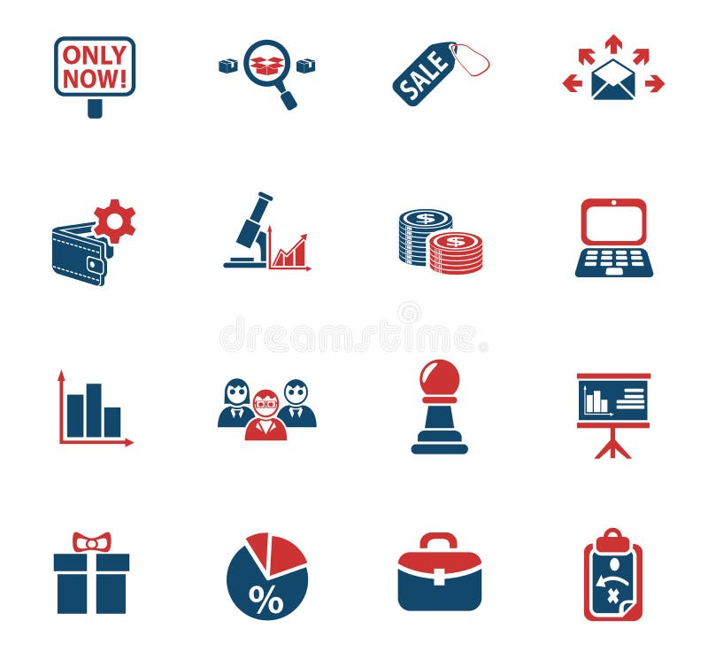 Marketing icon set stock illustration. Illustration of envelope - 88274858