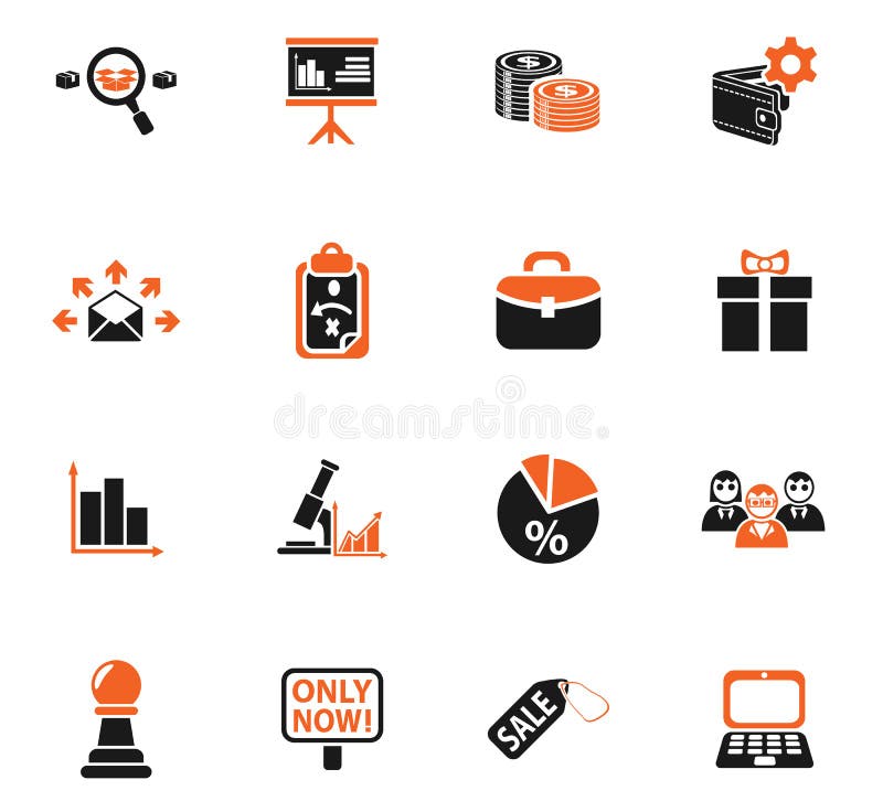 Marketing icon set stock illustration. Illustration of wallet - 88287830