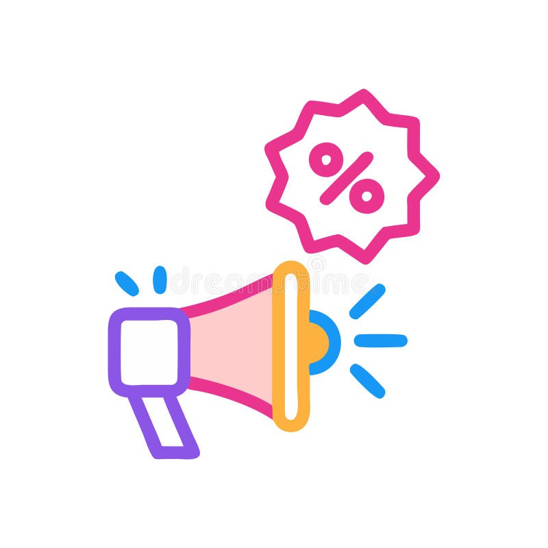 Marketing Icons for Effective Promotions Stock Photo - Illustration of ...