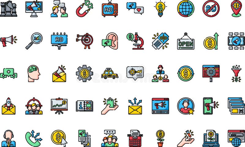 Marketing Icons High-Quality Vector Icons Collection with Editable ...