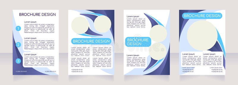 Marketing Ideas and Solutions Blank Brochure Layout Design Stock Vector ...