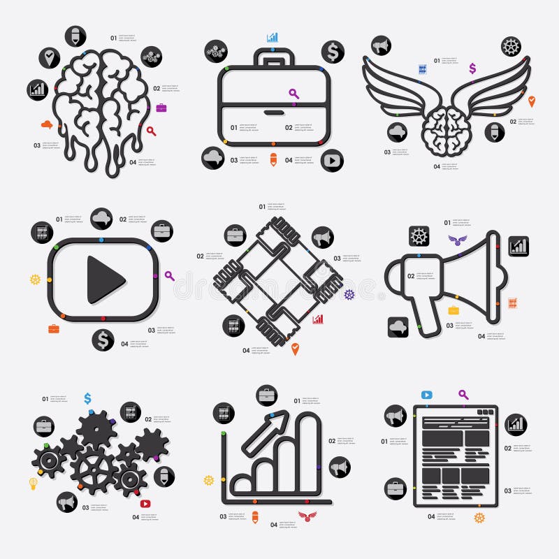 Marketing infographic stock vector. Illustration of info - 50816279