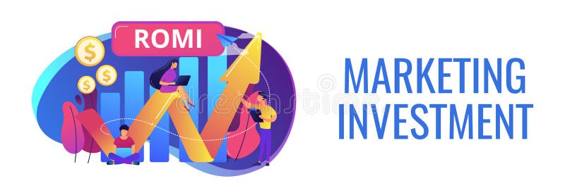 Marketing Investment Concept Banner Header. Stock Vector - Illustration ...