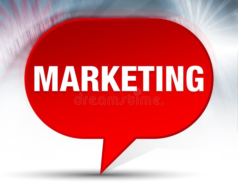 Marketing Red Bubble Background Stock Illustration - Illustration of ...