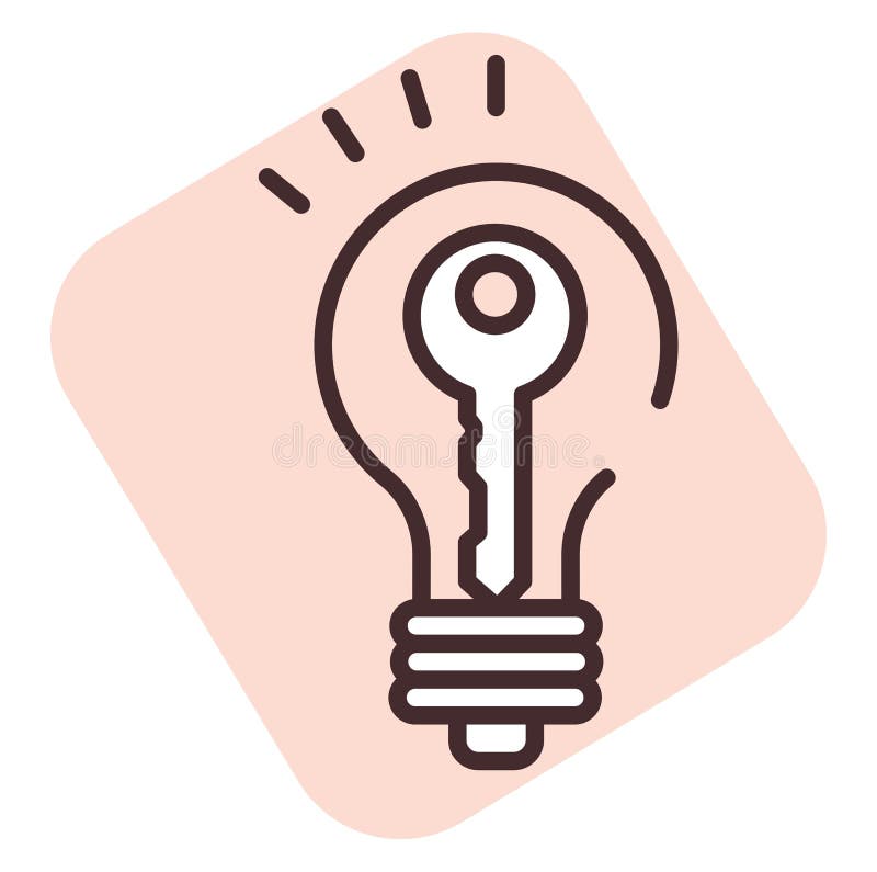 Marketing key idea, icon stock vector. Illustration of abstract - 262384716