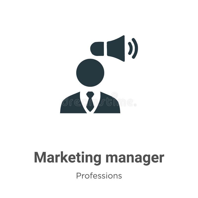 Marketing Budget Vector Icon on White Background. Flat Vector Marketing ...