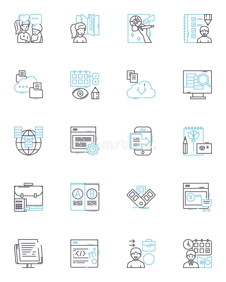 Marketing Manual Linear Icons Set. Strategy, Branding, Analytics ... Marketing Manual Linear Icons Set. Strategy, Branding, Analytics ...