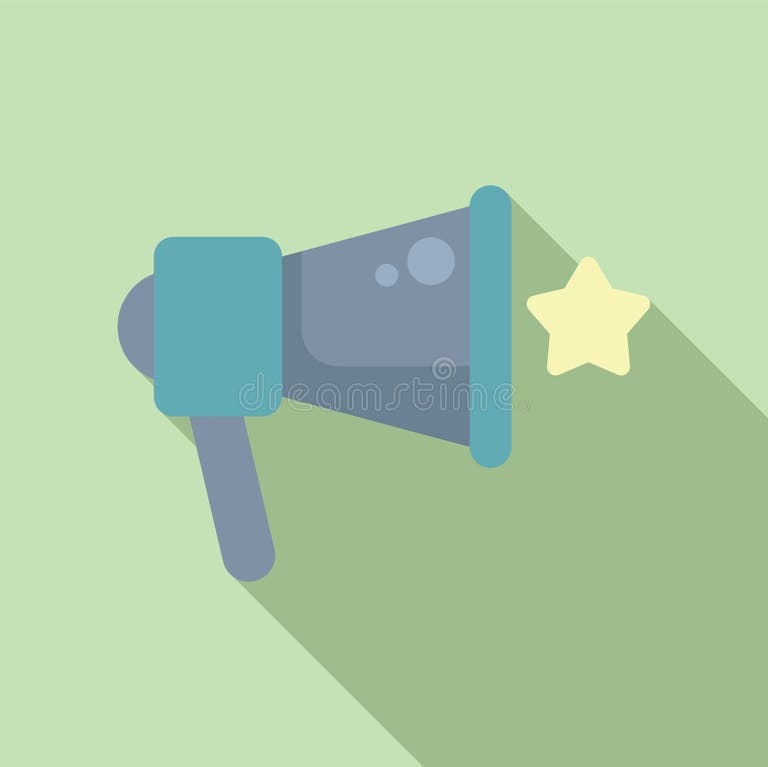 Marketing Megaphone Icon Flat Vector. Creative Present Stock Vector ...