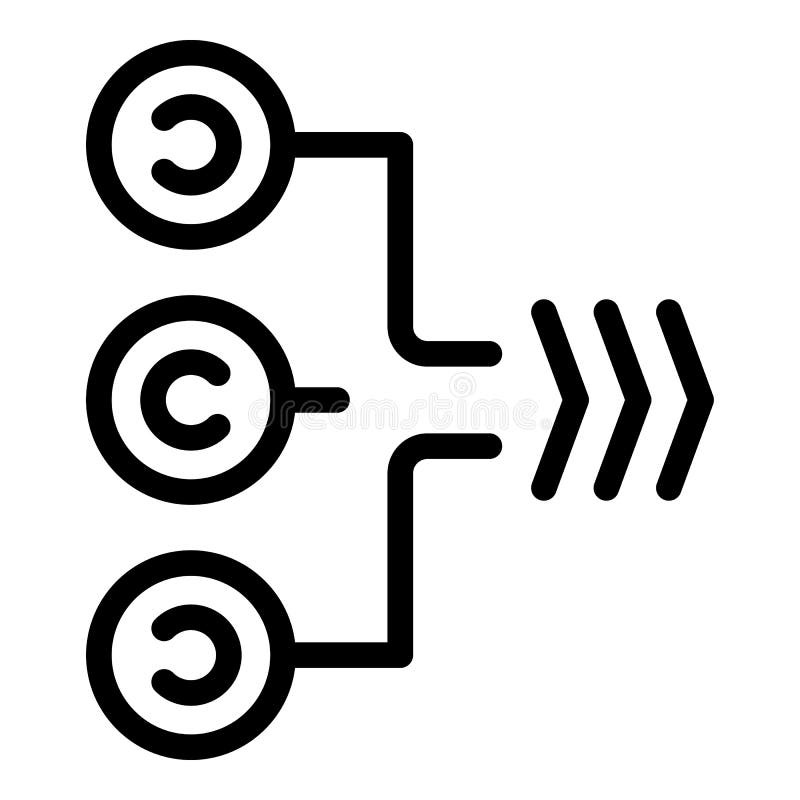 Marketing Mix Icon, Outline Style Stock Vector - Illustration of price ...