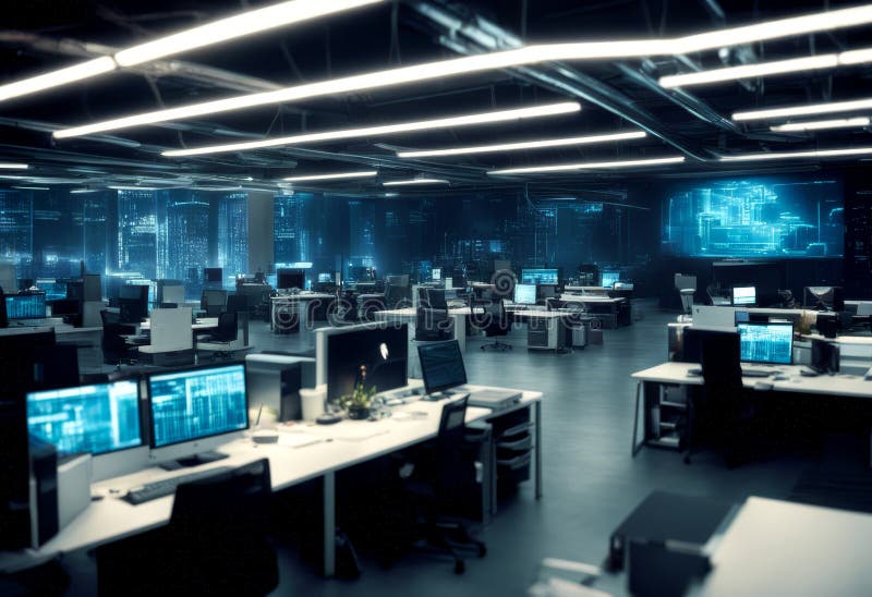 Marketing Office Operations Overlay Interior Technology Tables Space ...