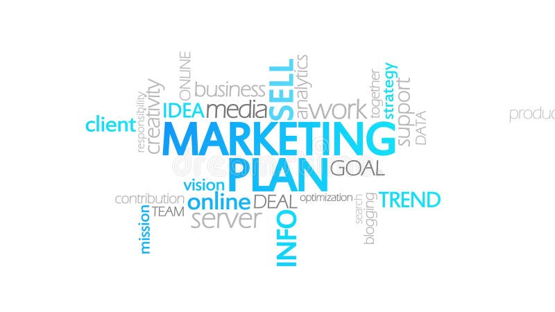 Marketing Plan, Animated Typography Stock Video - Video of analysis ...
