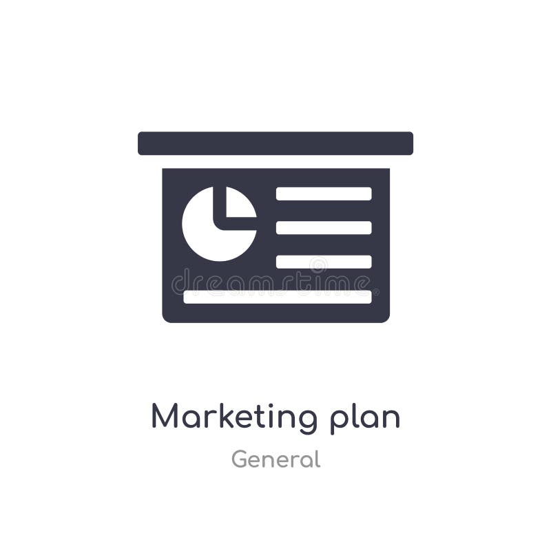 Marketing Plan Icon. Isolated Marketing Plan Icon Vector Illustration ...