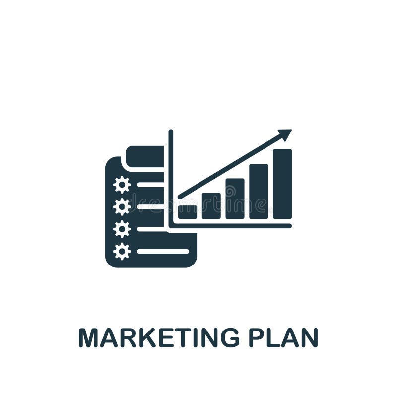 Marketing Plan Icon. Monochrome Simple Icon for Templates, Web Design ...