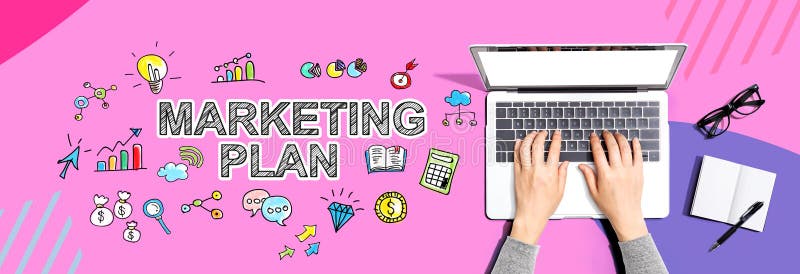 Marketing Plan with Person Using a Laptop Stock Photo - Image of ... Marketing Plan with Person Using a Laptop Stock Photo - Image of ...