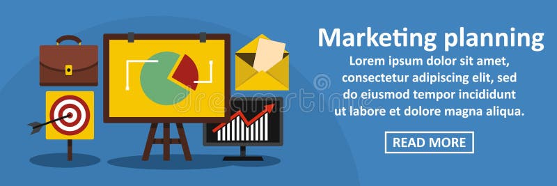 Marketing Planning Banner Horizontal Concept Stock Vector ...