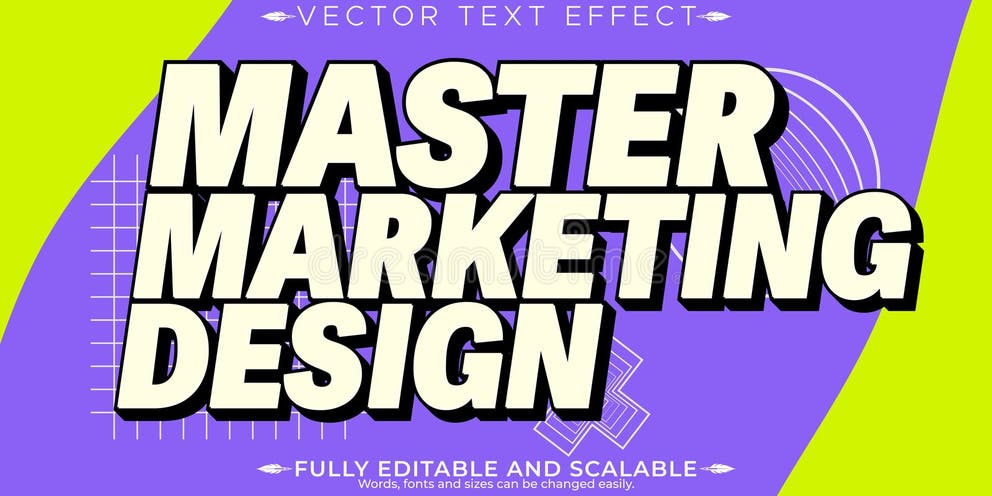 Marketing Poster Desing Text Effect, Editable Modern and Creative Text ...