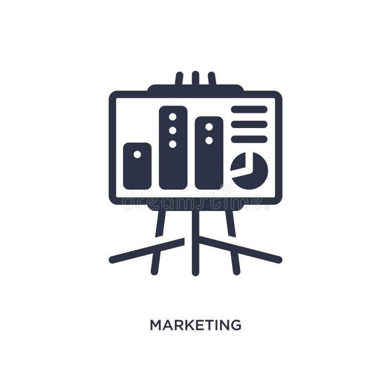Marketing Presentation Icon on White Background. Simple Element ...