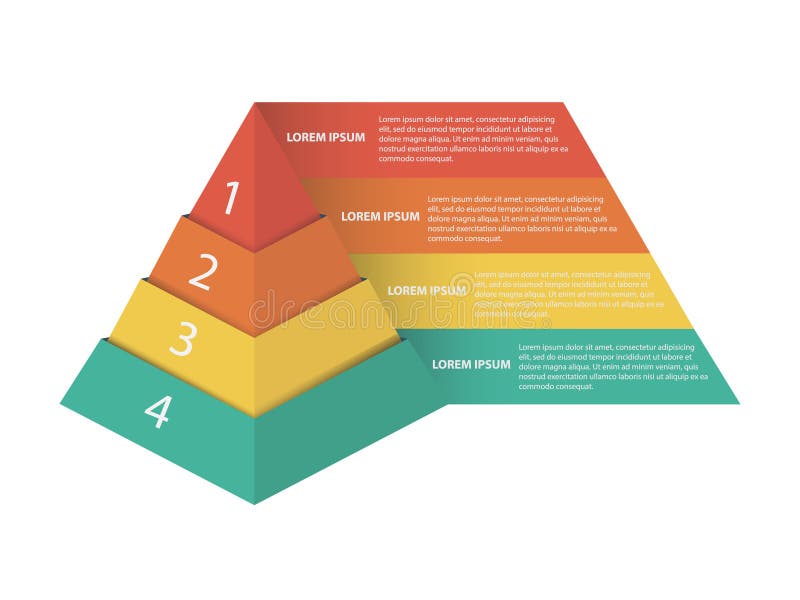 Marketing-Pyramide - Der Vektor Infographic Stock Abbildung ...