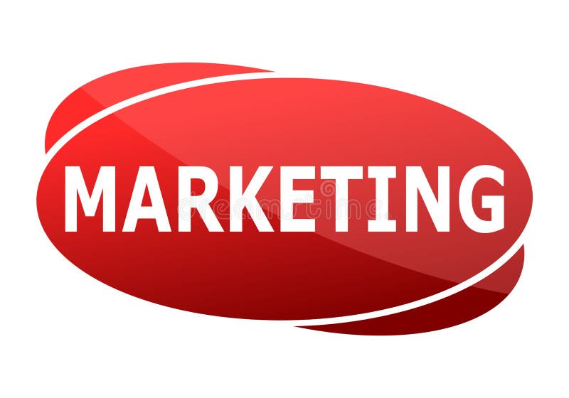 Marketing red sign stock vector. Illustration of productivity - 92045391