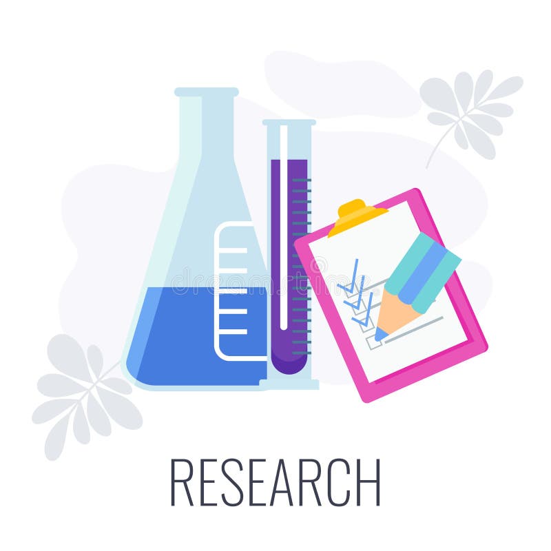 Marketing Research Icon. Flat Vector Illustration on White Background ...