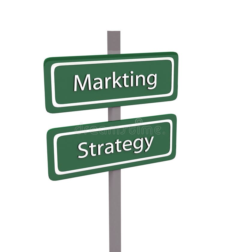 Marketing Road sign stock illustration. Illustration of business - 21347499