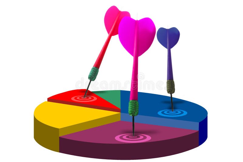 Marketing sales graph stock illustration. Illustration of idea - 4533151