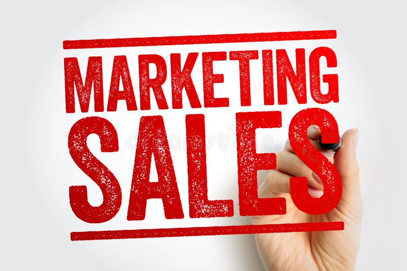 MARKETING SALES Text Stamp, Business Concept Background Stock Photo ...