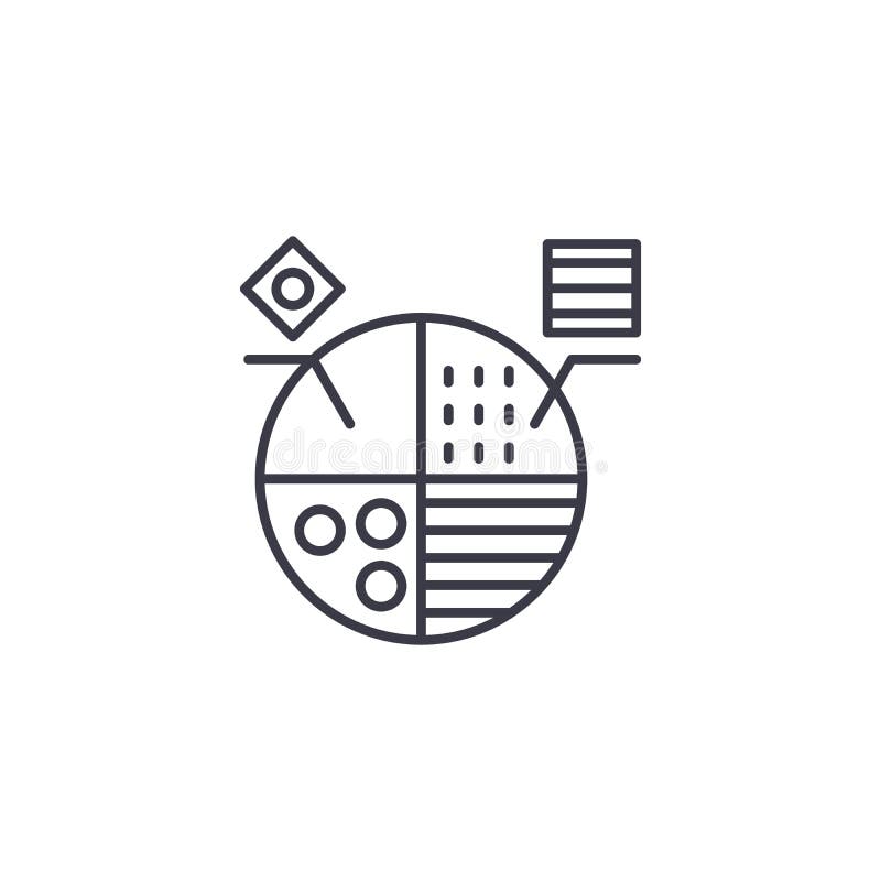 Marketing Segmentation Linear Icon Concept. Marketing Segmentation Line ...
