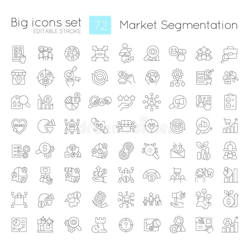 Marketing Segmentation Linear Icons Set Stock Vector - Illustration of ... Marketing Segmentation Linear Icons Set Stock Vector - Illustration of ...