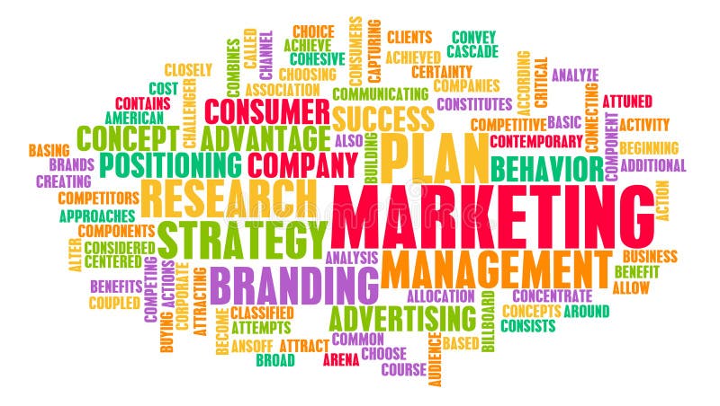 Marketing Strategy stock illustration. Illustration of innovative ...