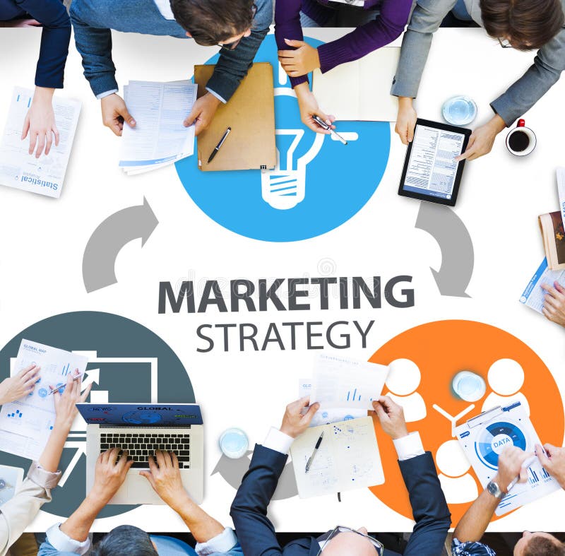 Marketing Strategy Branding Commercial Advertisement Plan Concep Stock ...