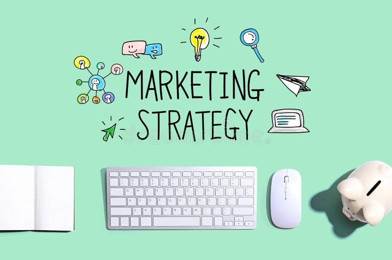 Marketing Strategy with a Computer Keyboard Stock Image - Image of ...