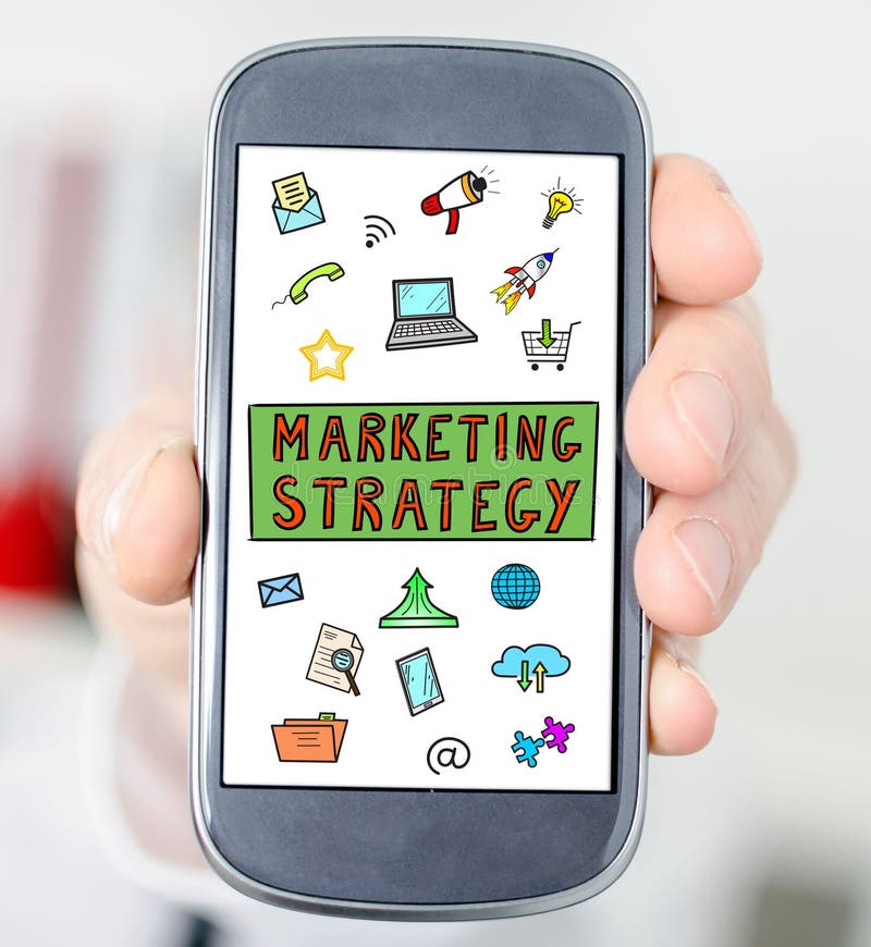 Marketing Strategy Concept on a Smartphone Stock Photo - Image of ...