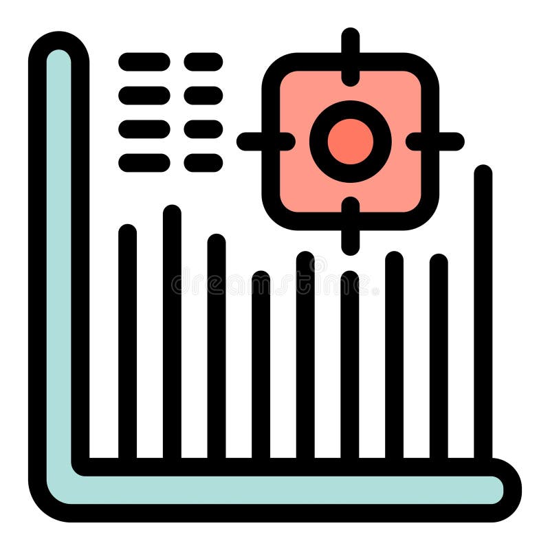Marketing Strategy Focusing on Target Audience with Graph Icon Stock ...