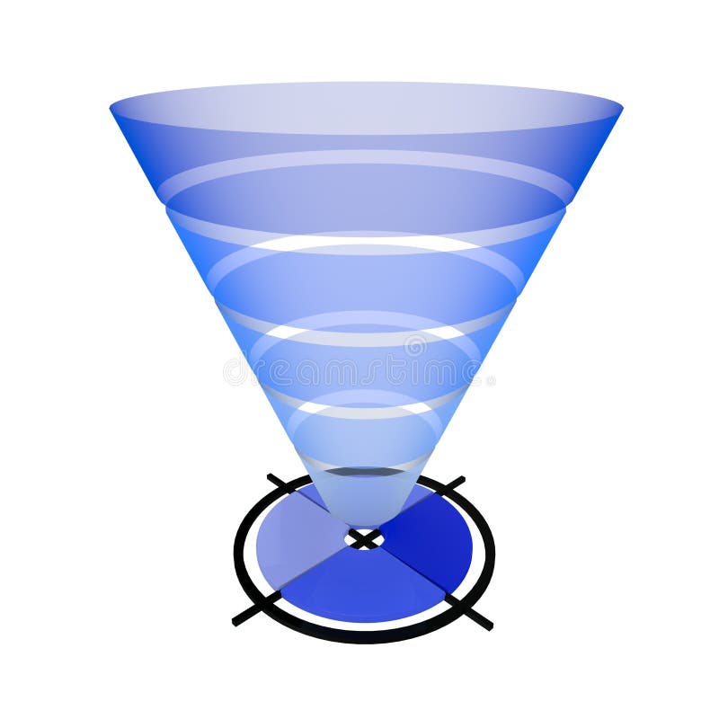 Conversion or Sales Funnel, Vector Graphics Stock Vector - Illustration ...