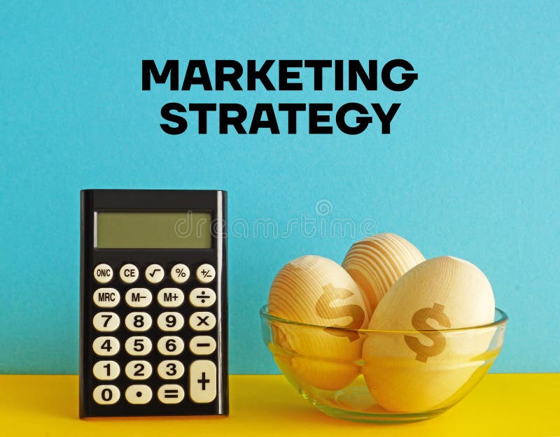 Marketing Strategy is Shown Using the Text Stock Image - Image of ...