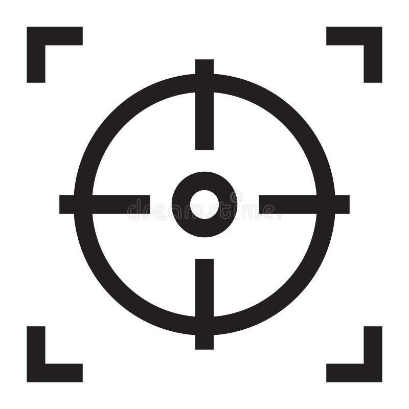 Marketing Target Icon. Successful Shot in the Darts Target Vector ...