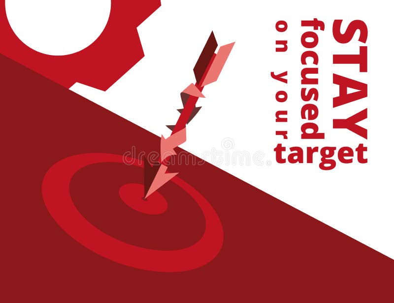 Marketing Target Illustration Stock Vector - Illustration of strategy ...
