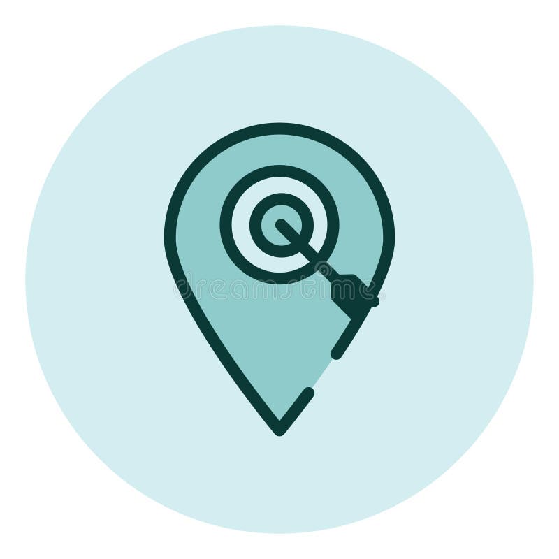 Marketing target, icon stock vector. Illustration of concept - 259397406