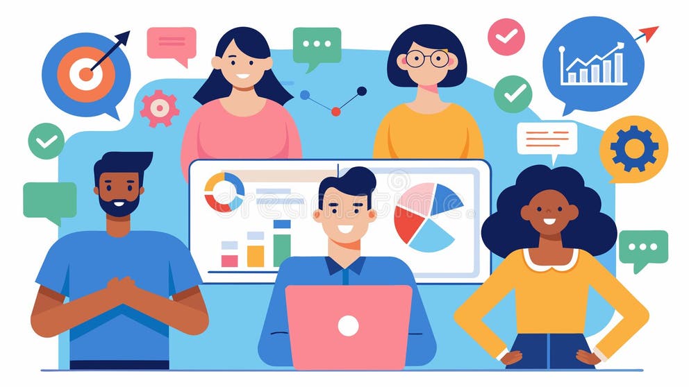 A Marketing Team Utilizing Big Data To Create Personalized and Targeted ...