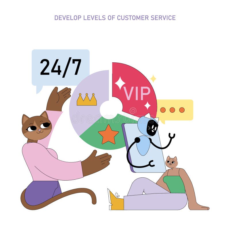 Marketing Tools. Flat Vector Illustration Stock Illustration ...