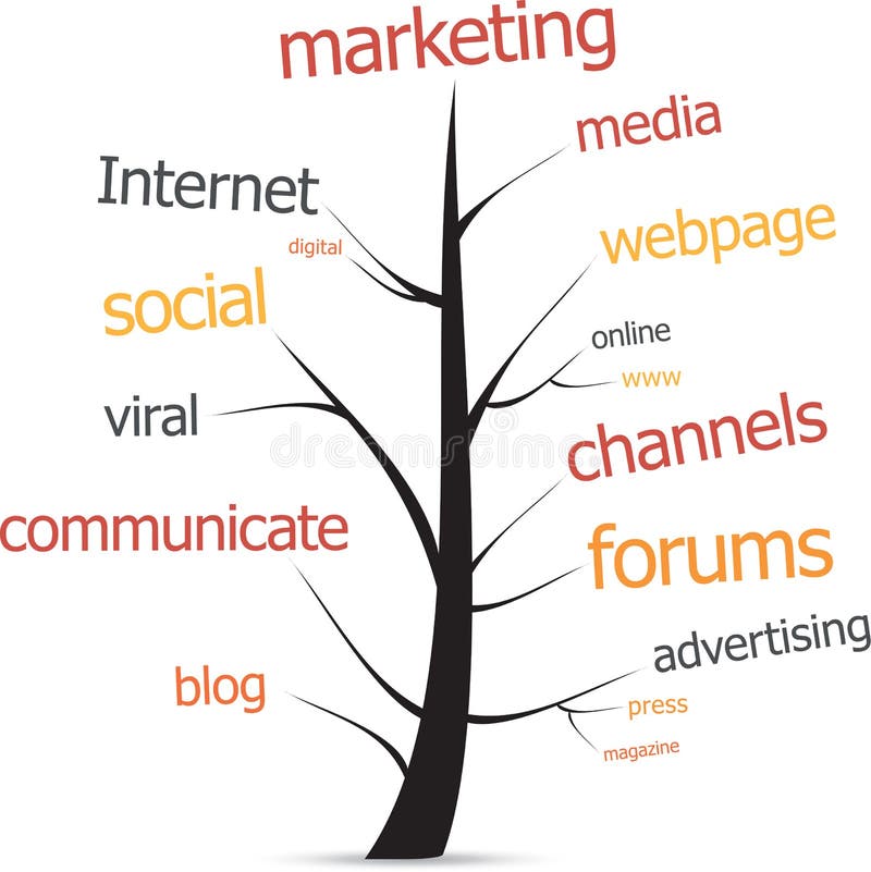 Marketing tree stock illustration. Illustration of targeting - 34109550