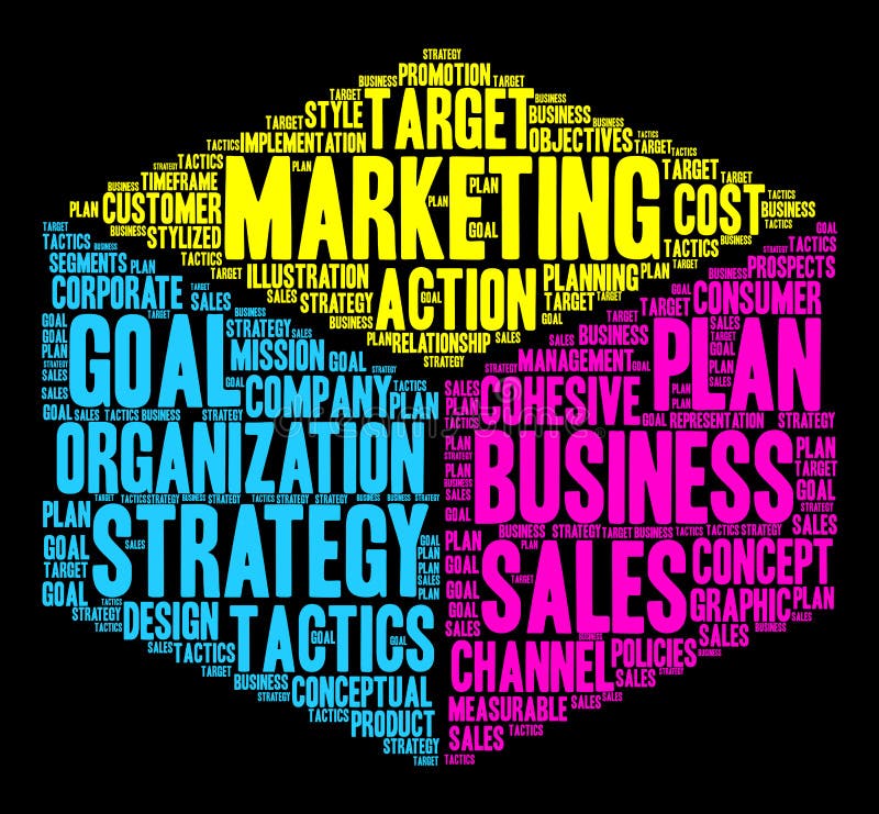 Marketing Word Cloud stock vector. Illustration of cost - 99392211