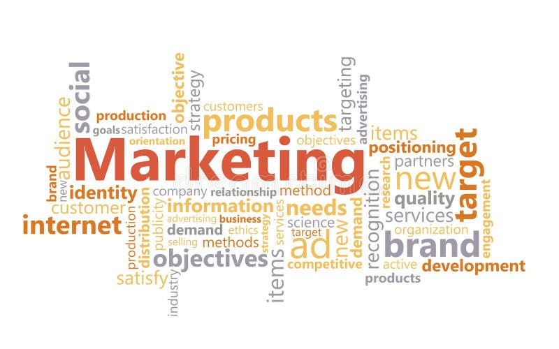 Marketing Word Cloud, Modern Vector Illustration Stock Vector ...