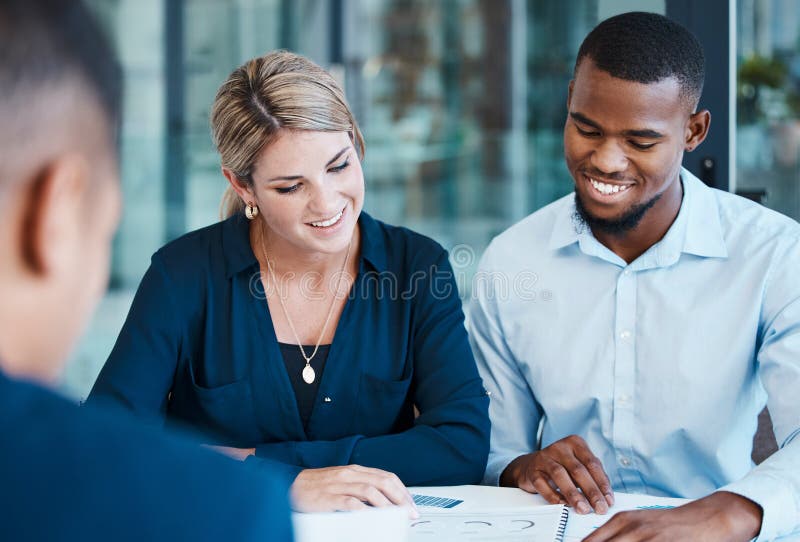 Marketing Workers, in a Modern Office Working and Looking at Data ...