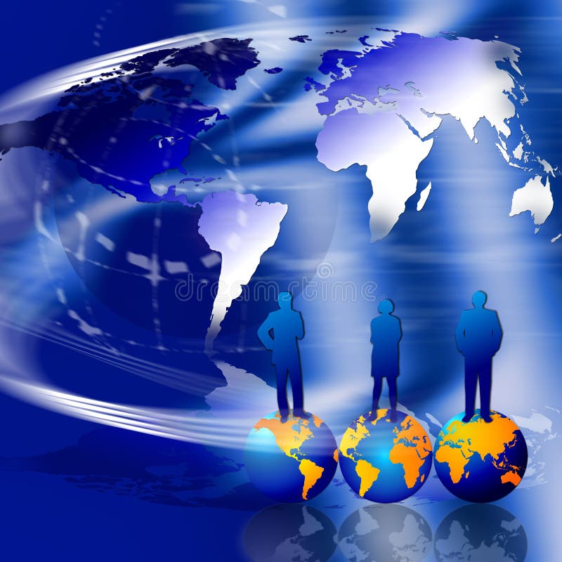 Marketing World Success stock illustration. Illustration of couple ...