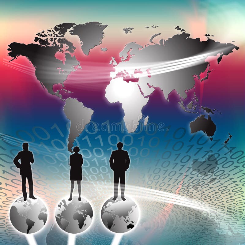 Marketing World Success stock illustration. Illustration of couple ...