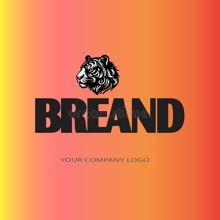 Tiger bread logo design stock vector. Illustration of cartoon - 336873706