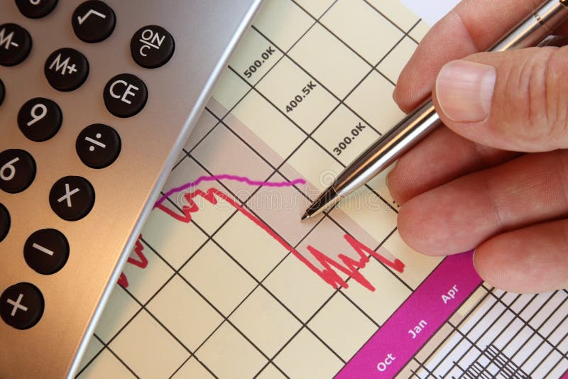 Markets Go Down, Financial Chart Stock Photo - Image of financial ...